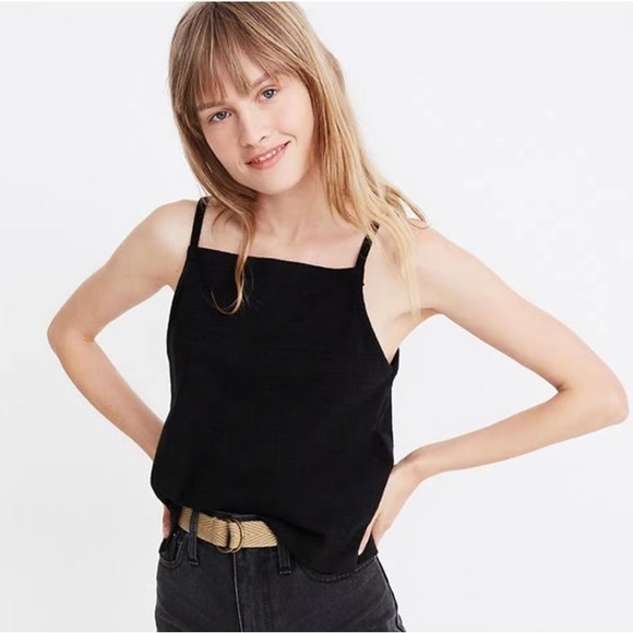 Madewell | Tops | Madewell Apron Tank Top 9s Square Neck Spaghetti ...